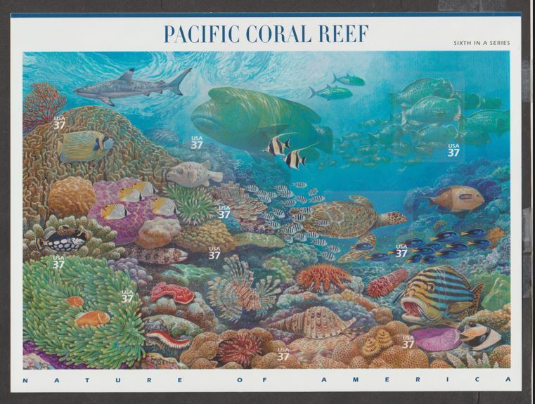 U.S. Scott #3831 Pacific Coral Reef Stamp - Mint NH Sheet | United ...