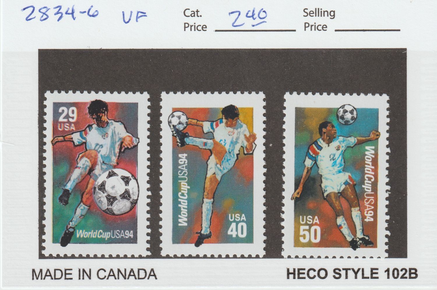 Scott# 2834-6 1994 29c-50c World Cup Soccer Issue VF/XF MNH | United ...