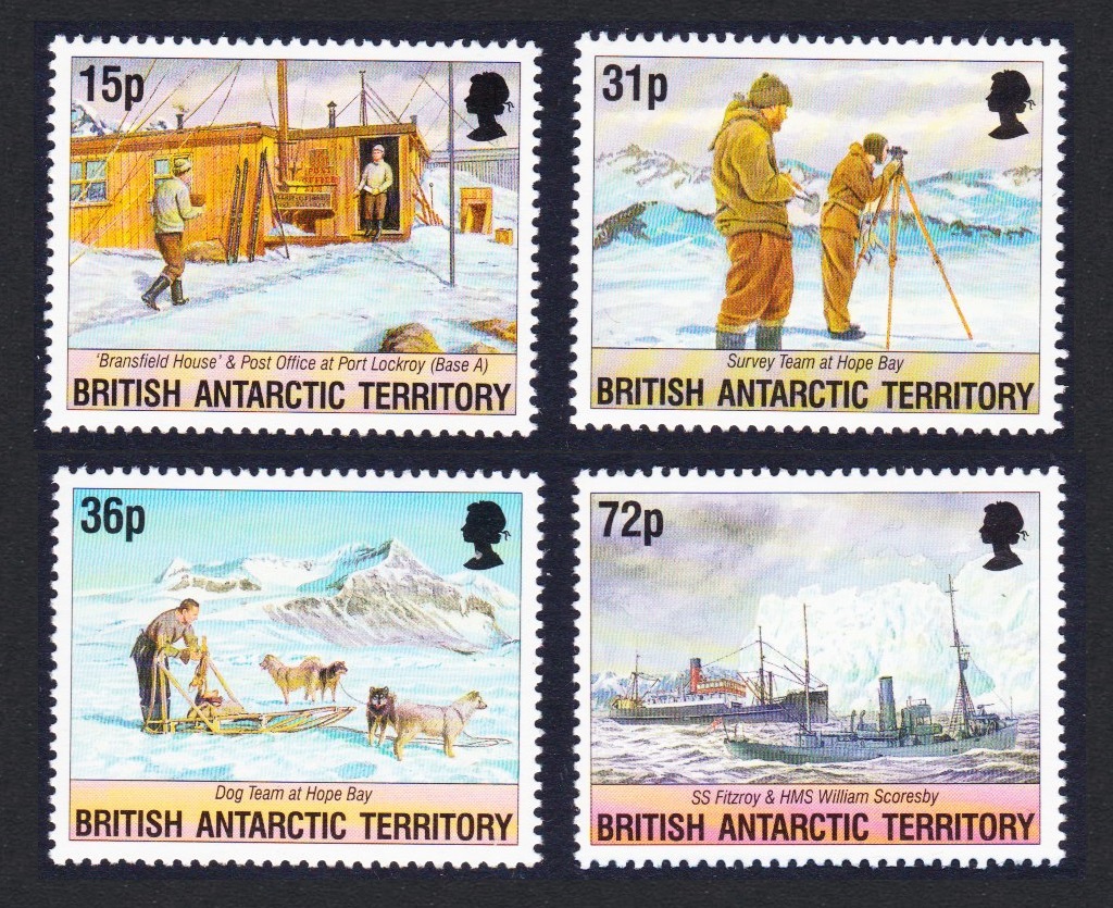 BAT Dogs Ships Operation Tabarin 4v SG#236-239 / HipStamp