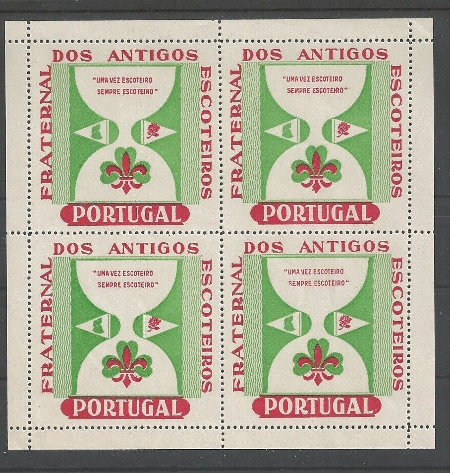 Portugal Scouts Fraternal dos Antigos Escotieros sheet labels ...