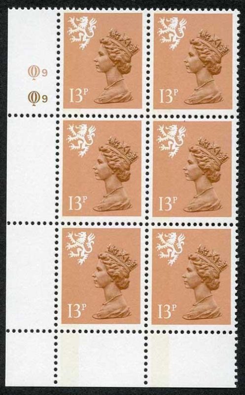 S-QFP13A 13p Chestnut Scotland Questa FCP/PVA Cyl Q9/Q9 Perf P U/M ...