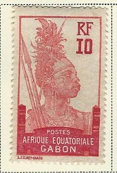 Gabon mh sc 54 | Africa - Gabon, General Issue Stamp / HipStamp