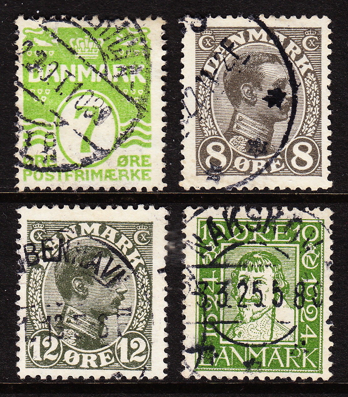 Denmark — Scott 91//165 — 1920-26 Issues — Used — SCV $31.25 | Europe ...
