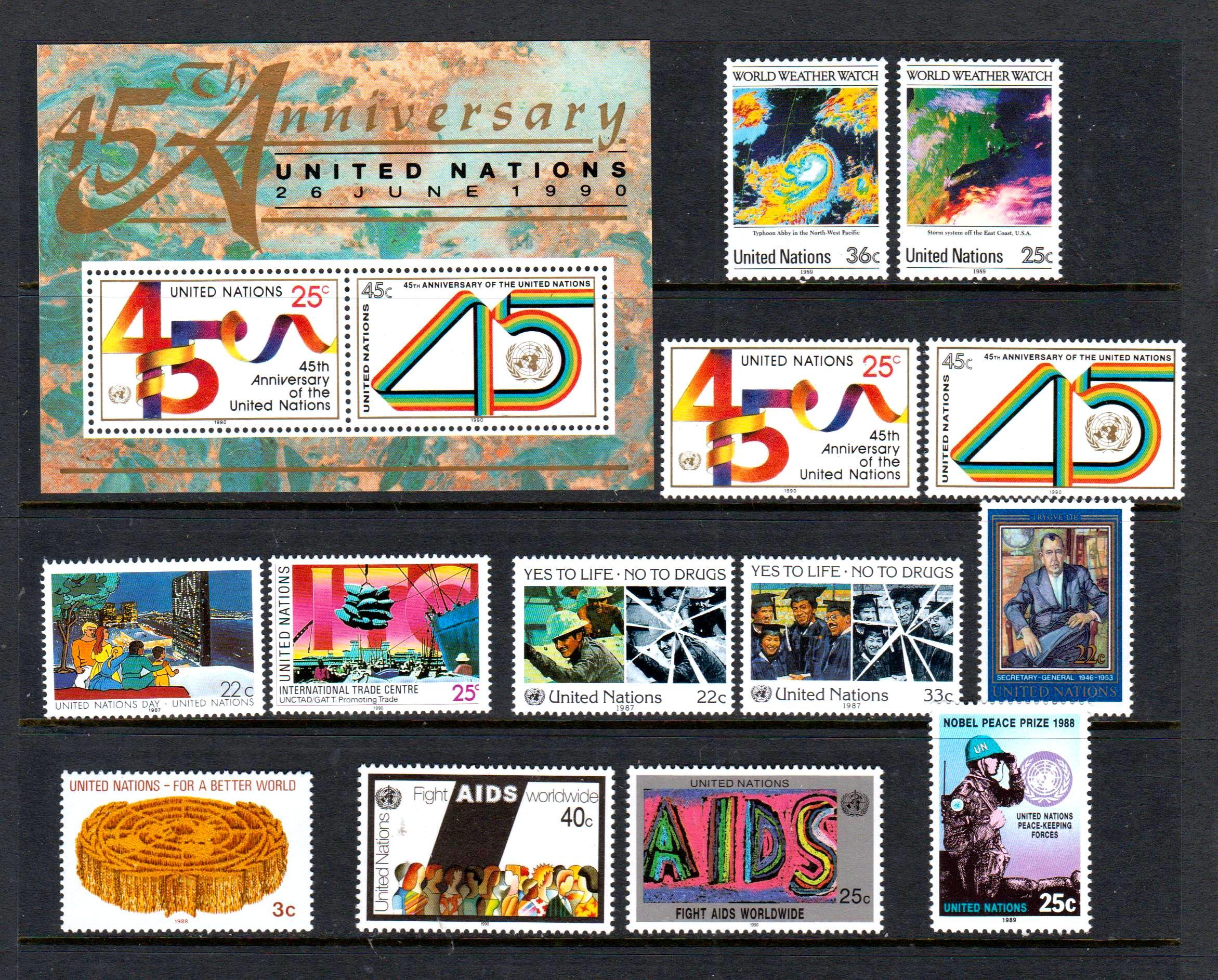 United Nations, accumulation of 1980s. (2284) | Worldwide - United ...