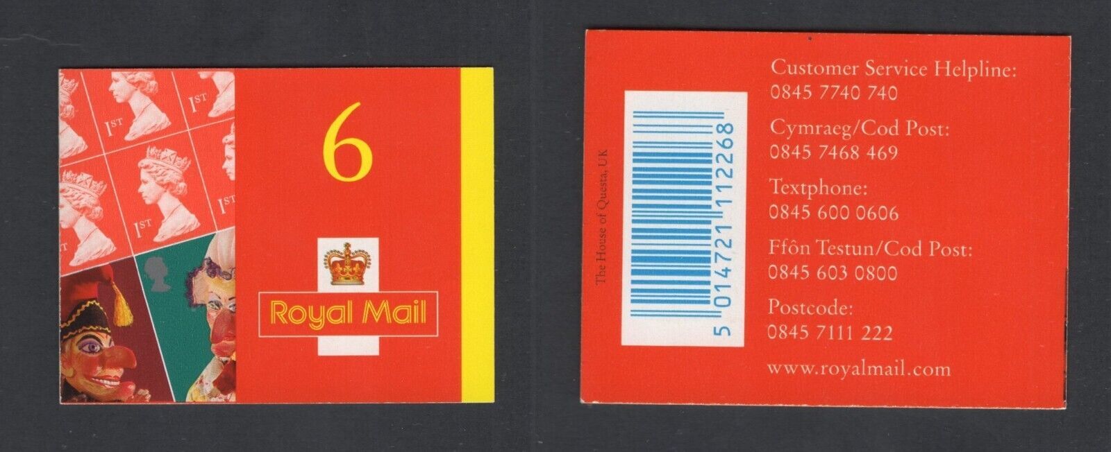 GB #PM3 2001 Punch and Judy Machin Barcode booklet- Gibbons CV £15.00 ...
