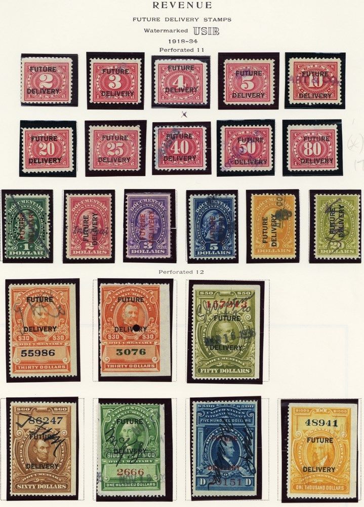 RC1//RC26, Collection of 27 Different Future Delivery Stamps $649 ...