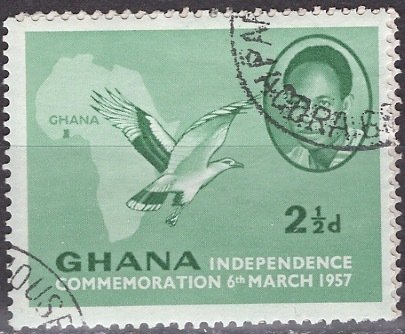 Ghana; 1957: Sc. # 2: Used CTO Single Stamp | Africa - Ghana, General ...