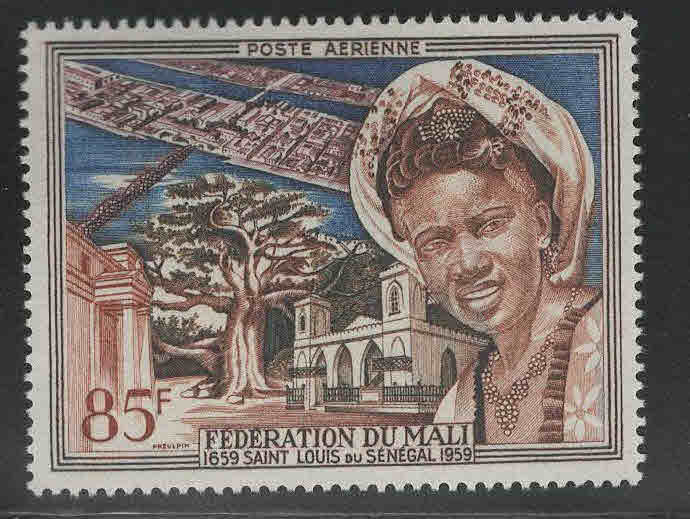 Mali Scott C1 first Airmal stamp of Mali | Africa - Mali, Air Mail ...