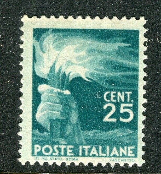 ITALY; 1945 early New Definitive Series fine used 25c. value | Europe ...