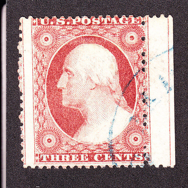 US 25 3c Washington Used w/ Selvage Guide Line SCV $175 | United States ...