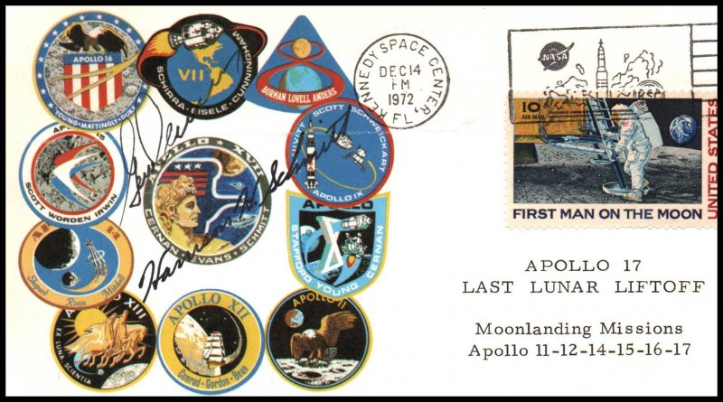 US Apollo XVII Lunar Liftoff 1972 Space Cover | United States, Stamp ...