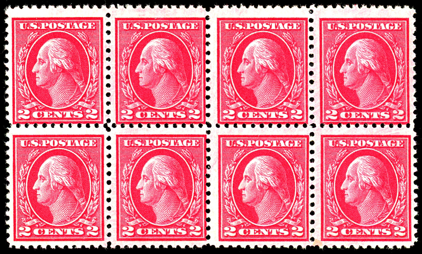 U.S. #500 Mint Block of 8 With PF Cert TOP Stamp NH/Bottom Stamps Dist ...