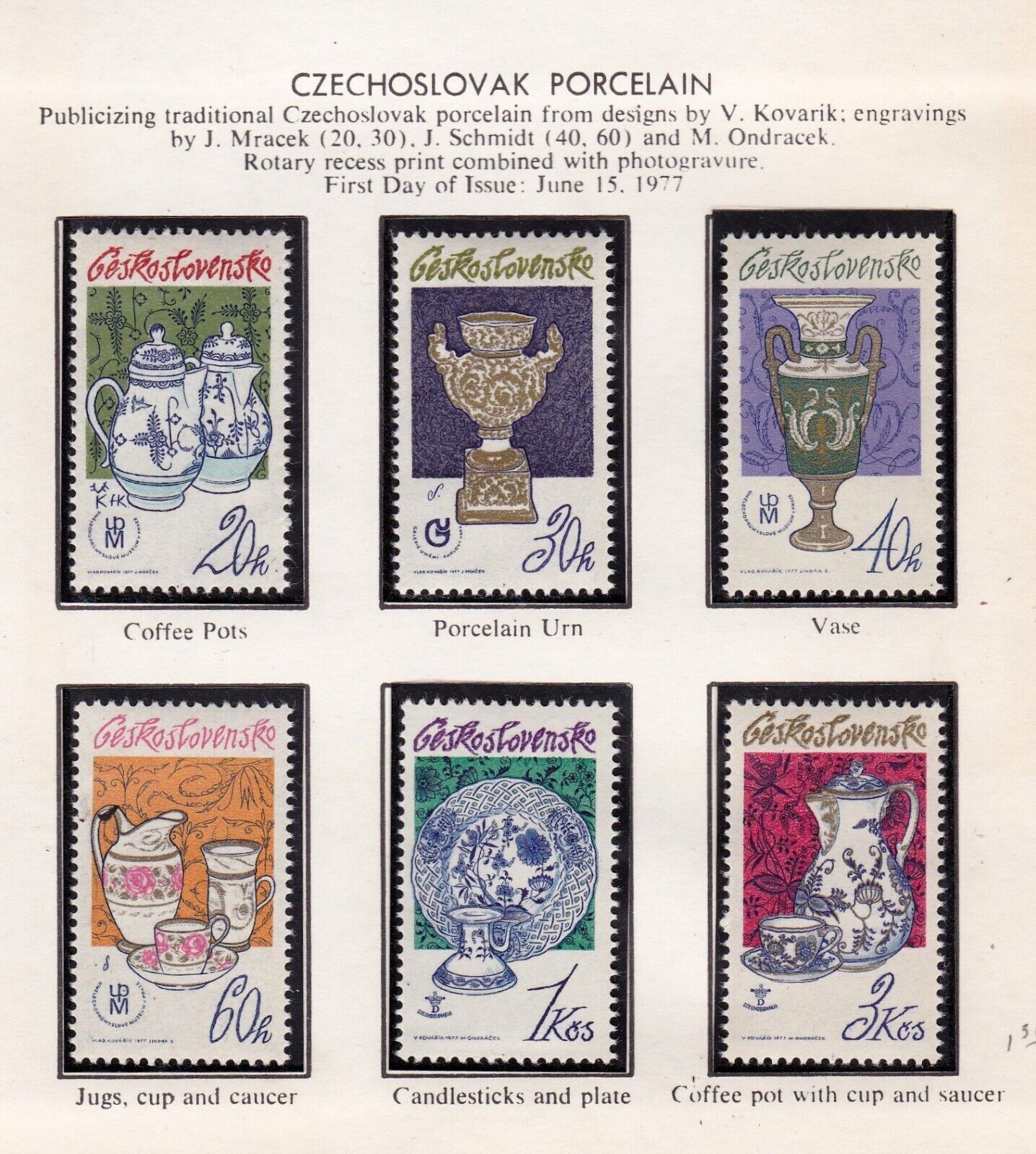 Czechoslovakia stamps #2120- 2125, MNH, complete set, CV $2.35 | Europe ...