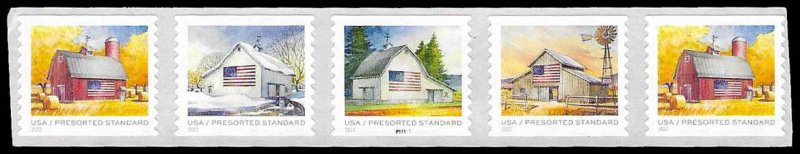 PCBstamps US #5684/5687 PNC5 50c(5x10c)Barns, P111111, MNH, (2 ...