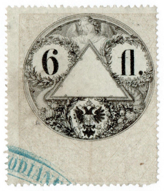 (I.B) Austria/Hungary Revenue : Stempelmarke 6fl | Europe - Austria ...