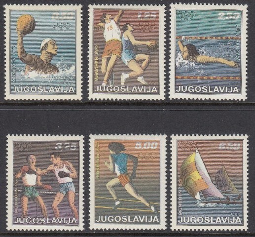 Yugoslavia 1093-8 Olympics mnh | Europe - Yugoslavia, General Issue ...