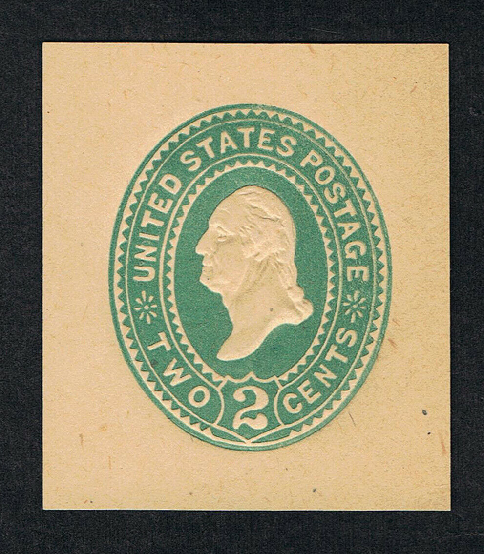 Genuine Scott #U315 Mint 1887-1894 Green on Manila APS Cert Large CUT ...