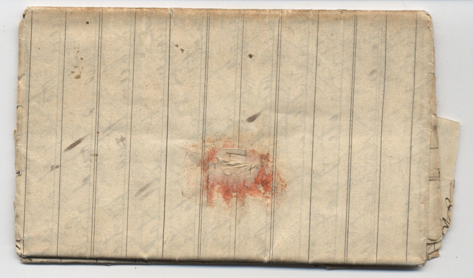 1840 Brockville IN manuscirpt stampless folded letter R8 DPO [SR.32 ...