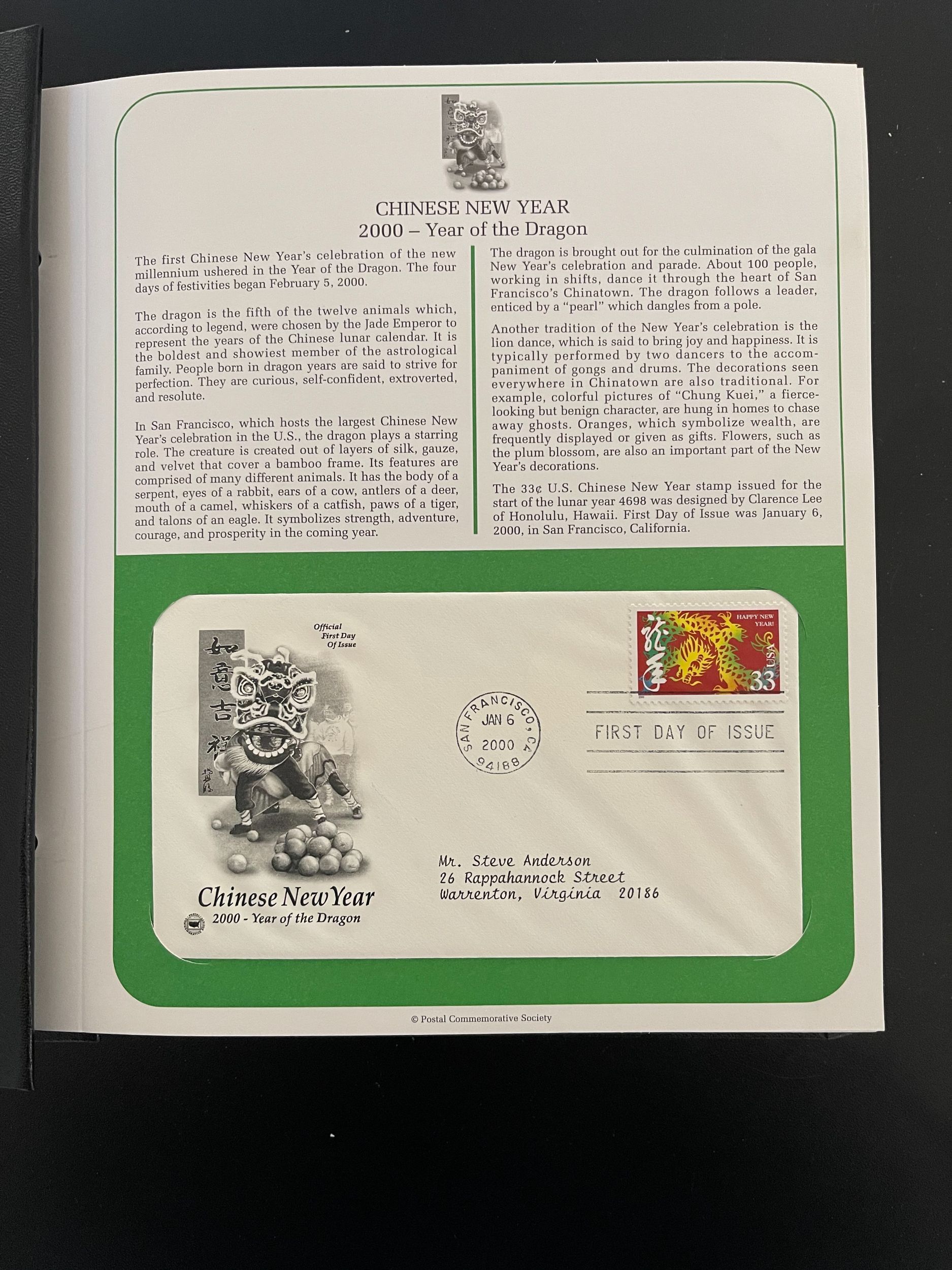 US First Day Covers from Postal Commemorative Society | United States ...