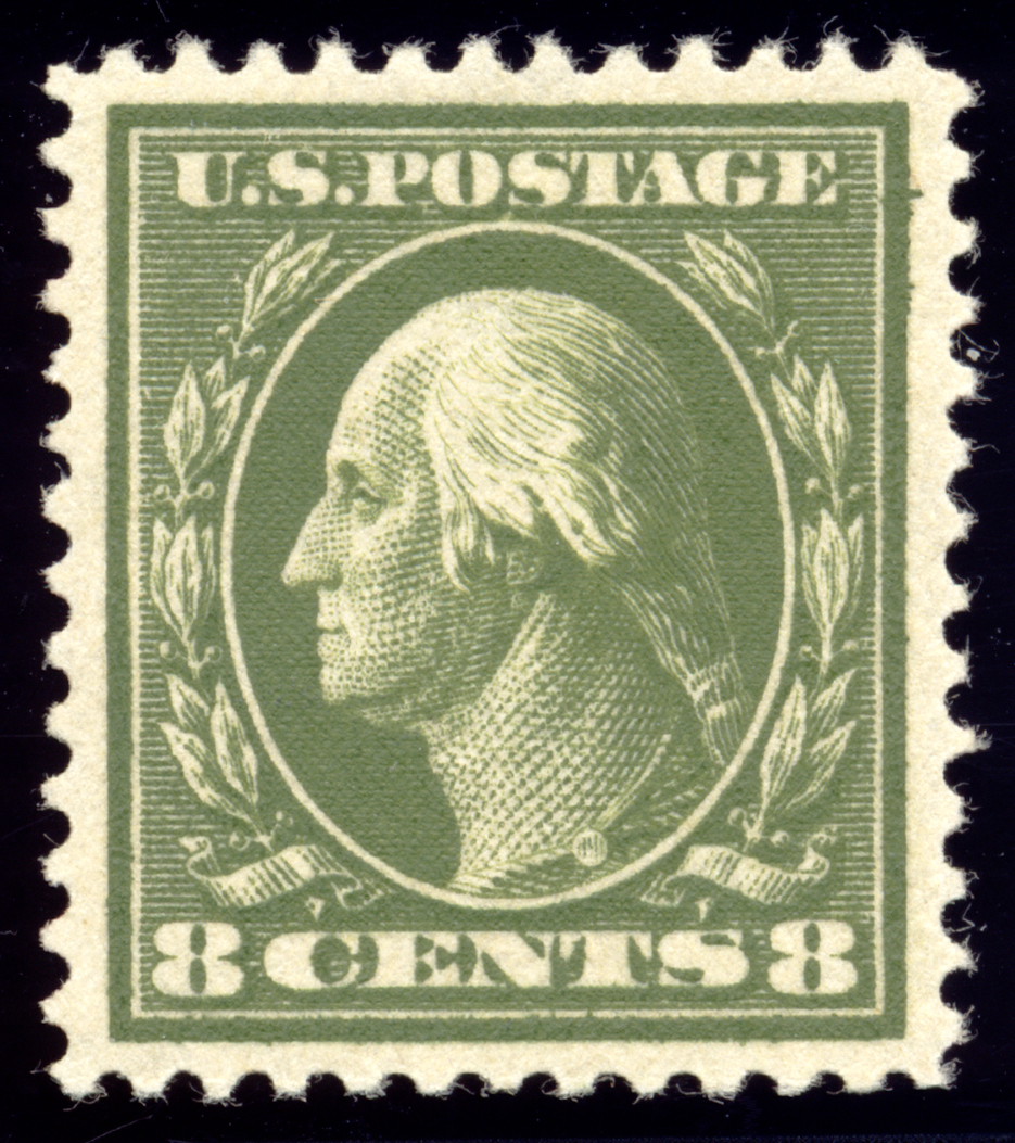 US 380 8c 1911 George Washington single line watermark PF grade 90 ...