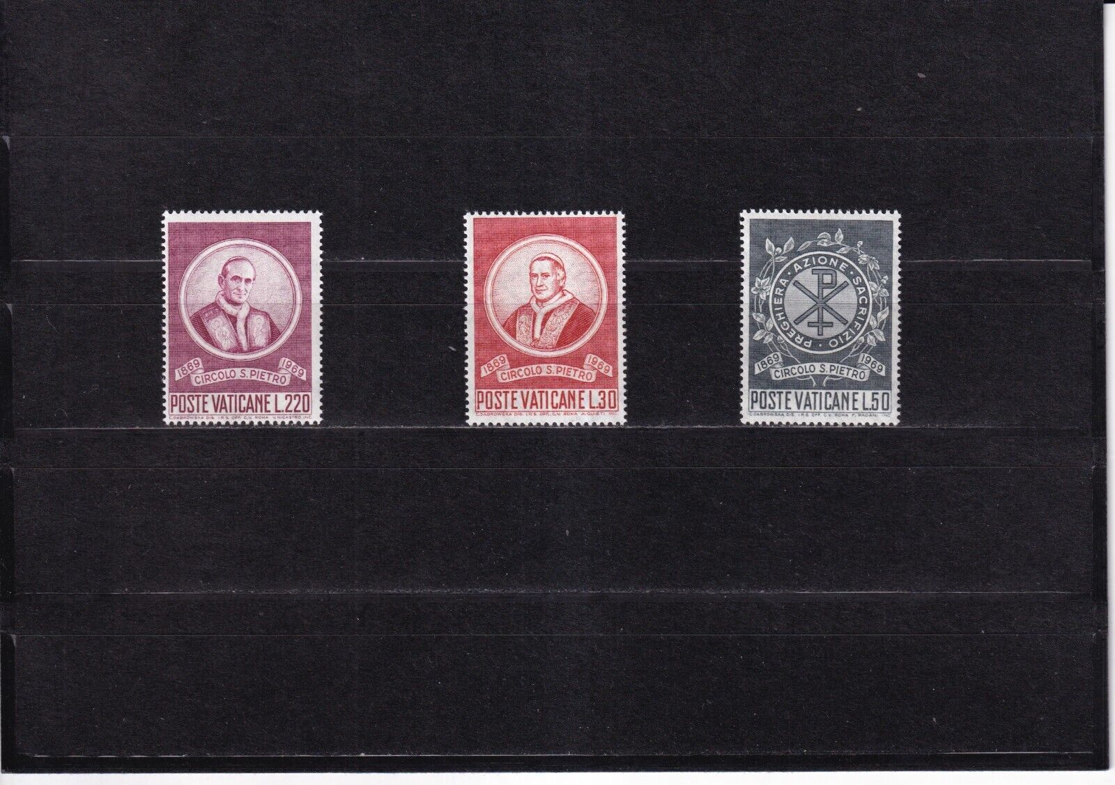 SA34d Vatican 1969 The 100th Anniversary of the Circle of Sct. Peter ...