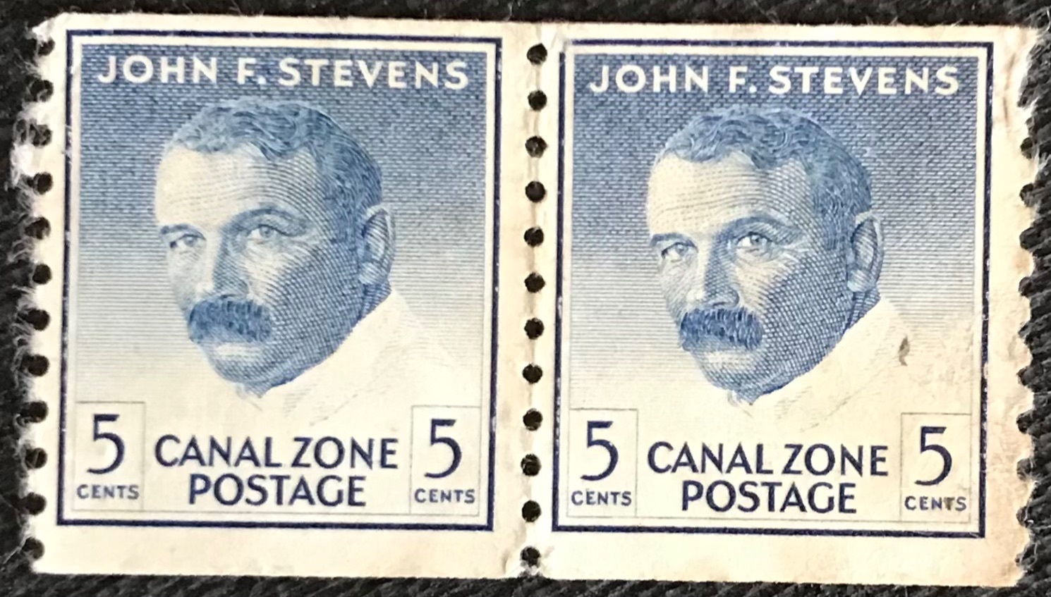 Canal Zone #155 Used Coil Pair John F Stevens SCV $.50 | United States ...