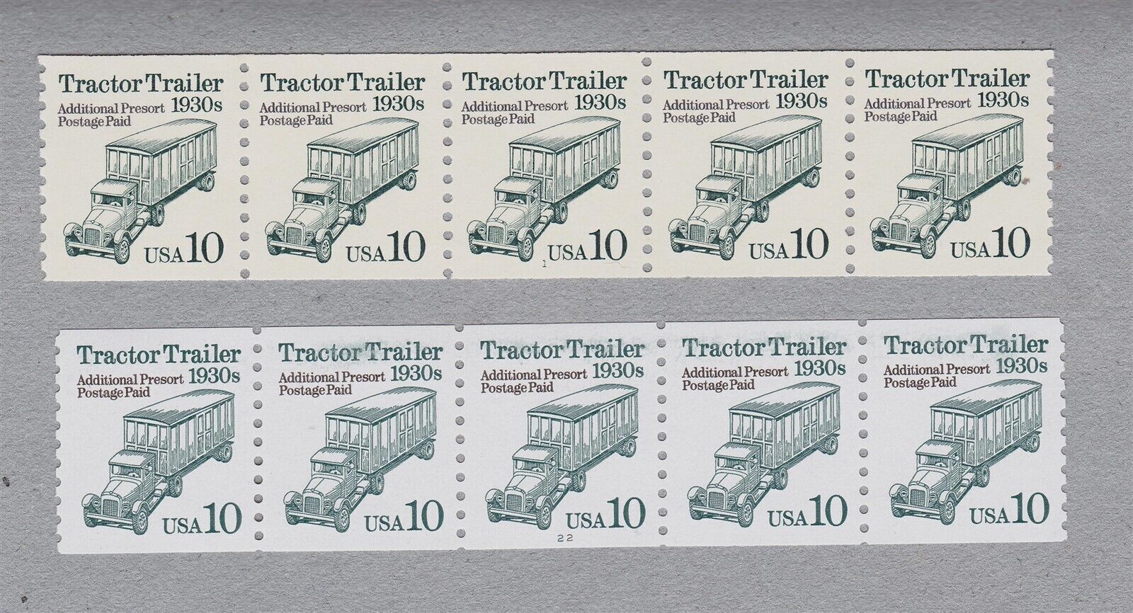 PNC5 10c Tractor Trailer US 2457, US 2458 Lot (2) MNH F-VF | United ...