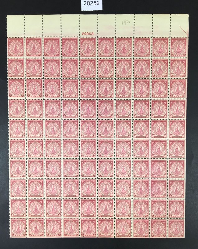 US Stamps # 682 Full Sheet of 100 Mint OG NH LOT #20252 | United States ...