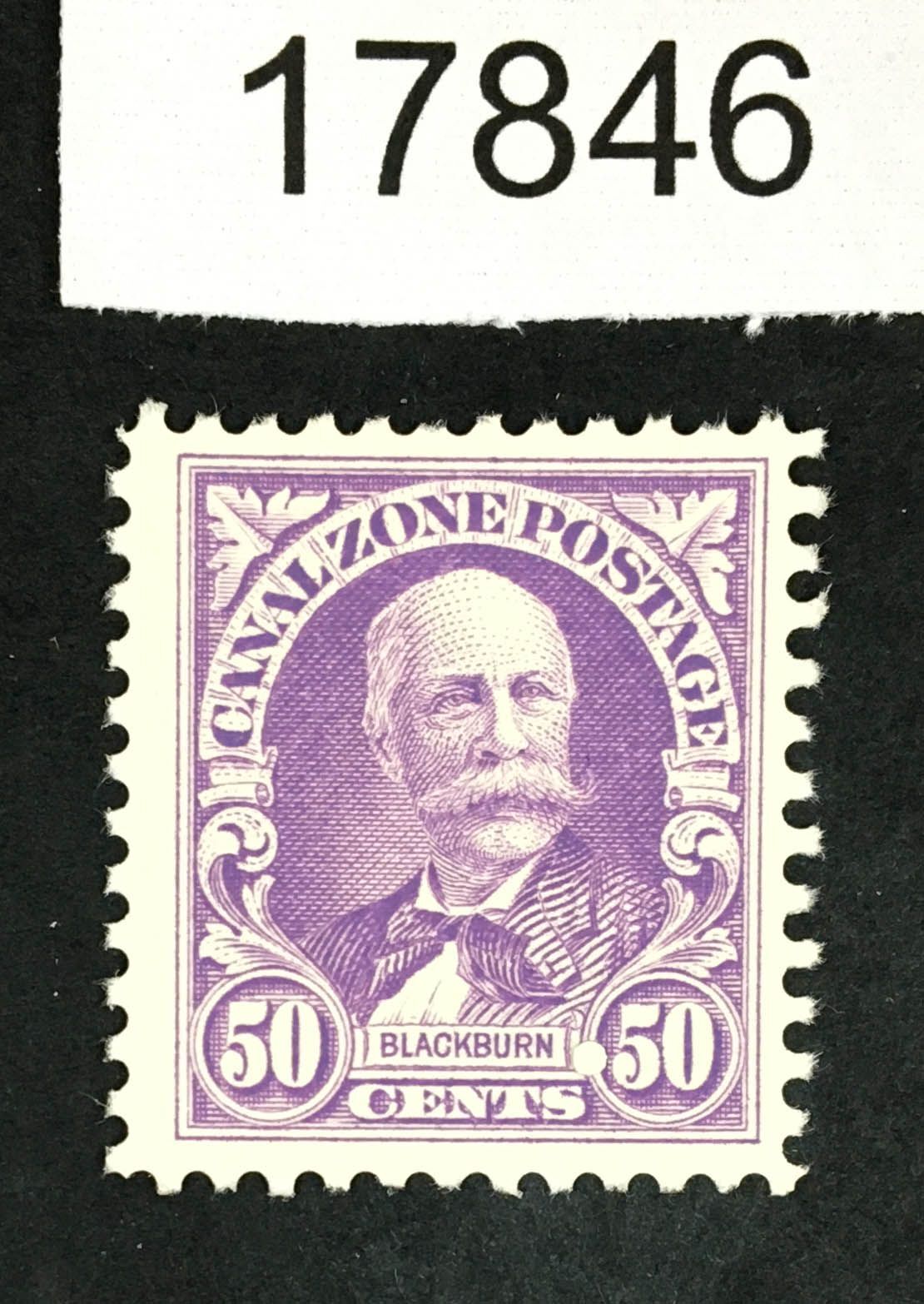 US Stamps Canal Zone # 114 DRY Printing Dull GUM Lilac Mint OG NH $ LOT ...