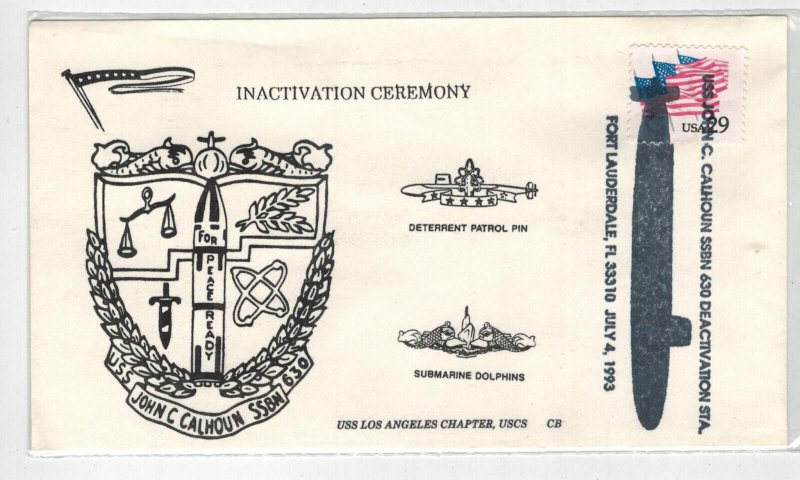 US Navy Submarine USS John C Calhoun Ssbn 630 Inactivation Ceremony ...