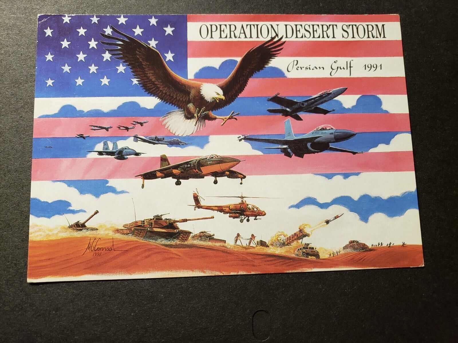 APO 09852 Riyadh, Saudi Arabia 1992 Air Force Cover Operation Desert ...