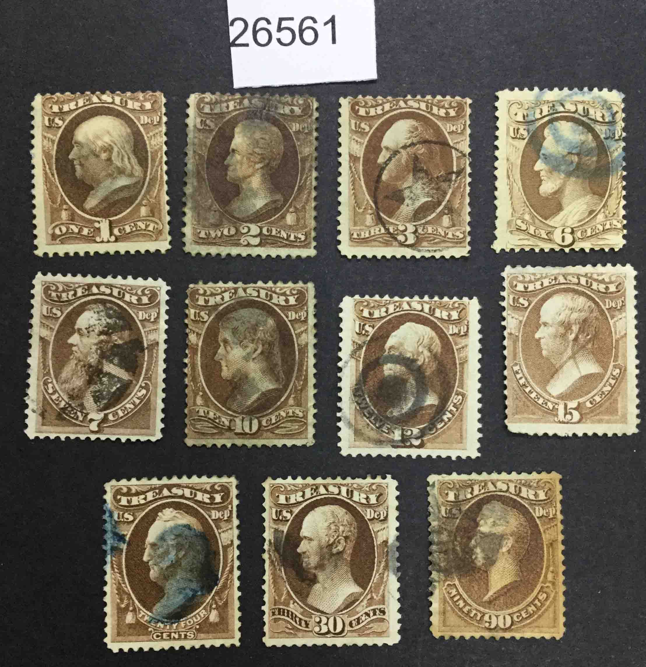 US Stamps #O72-082 Used $220 LOT #26561 | United States, Officials ...