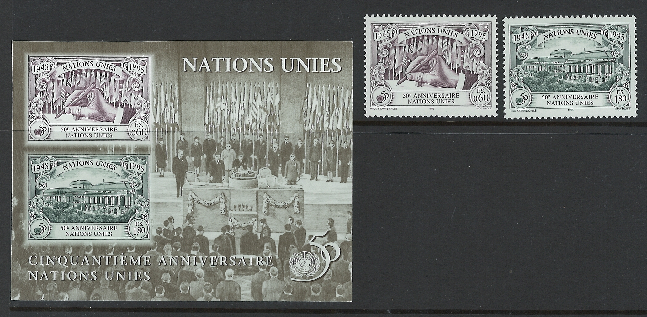 UN Geneva Scott 270-272 MNH! Souvenir Sheet & Pair! | Worldwide ...