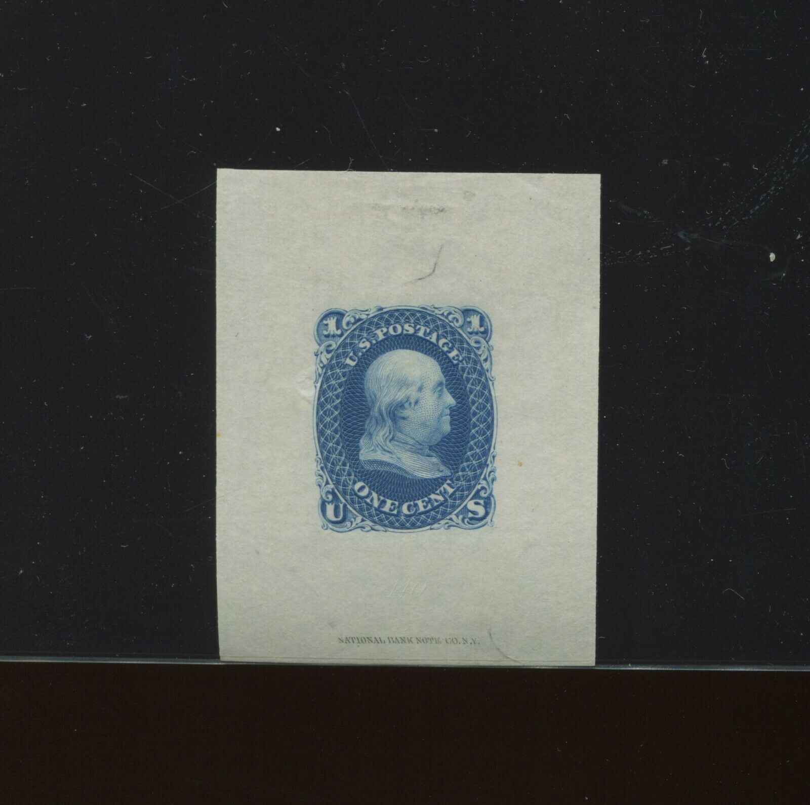 63P1 Franklin Large Die Proof Stamp on India Paper (63P1-1) By138 ...