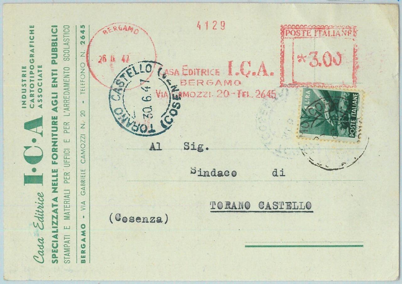 90438 - Italy - Postal History - Red Advertising Postmak: Printing ...
