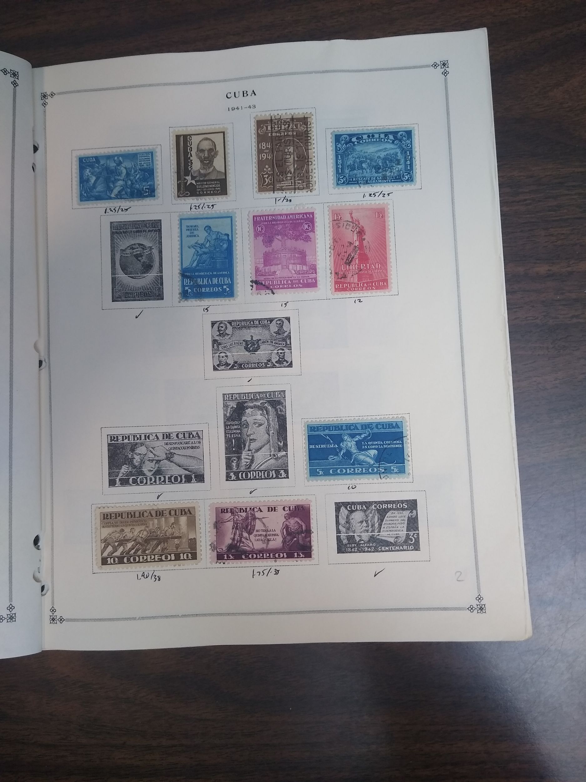 collection on pages Cuba 1940-49 FW: CV $103 | Caribbean - Cuba, Stamp ...