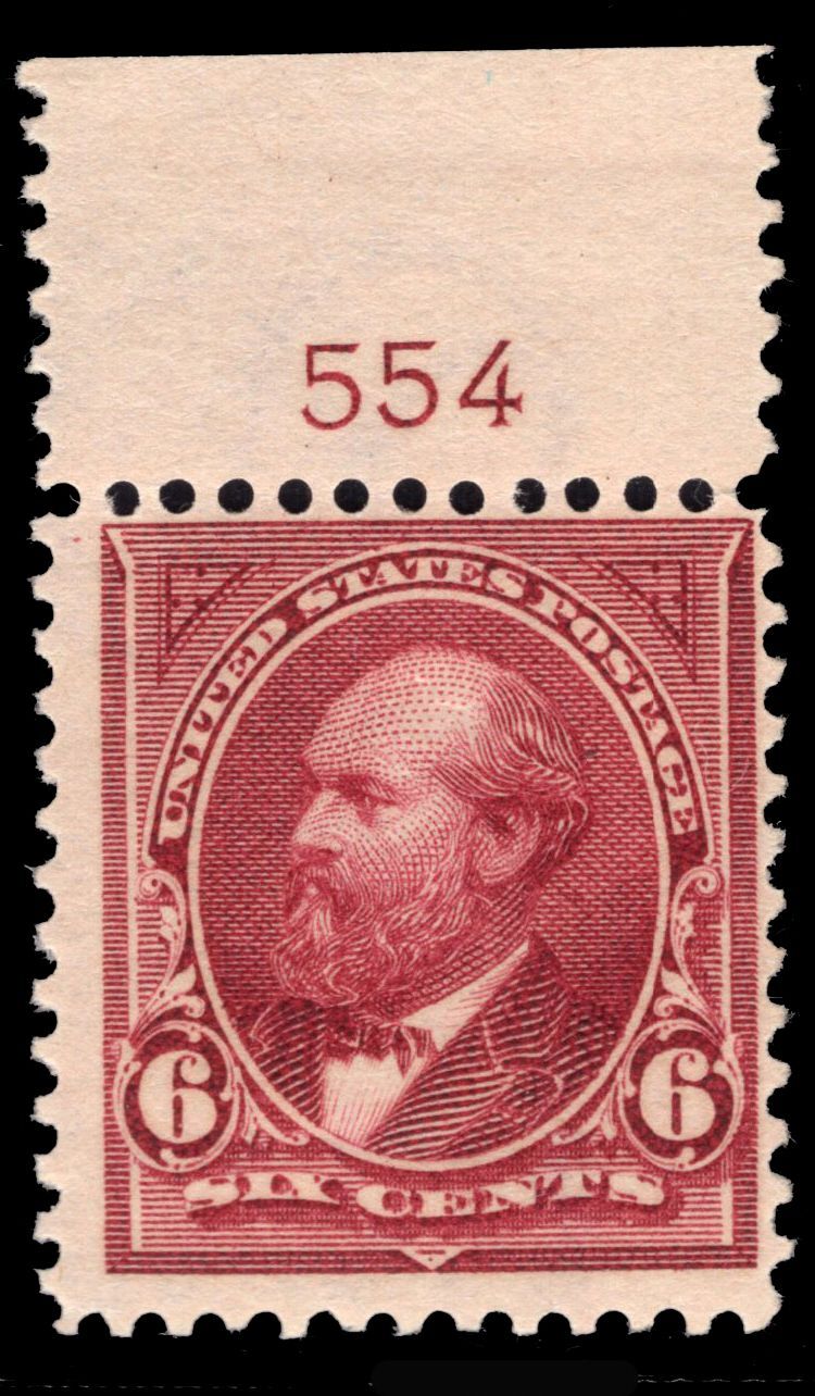 US Stamps # 282 Plate Single Mint OG NH Post Office Fresh CV. $140 LOT ...