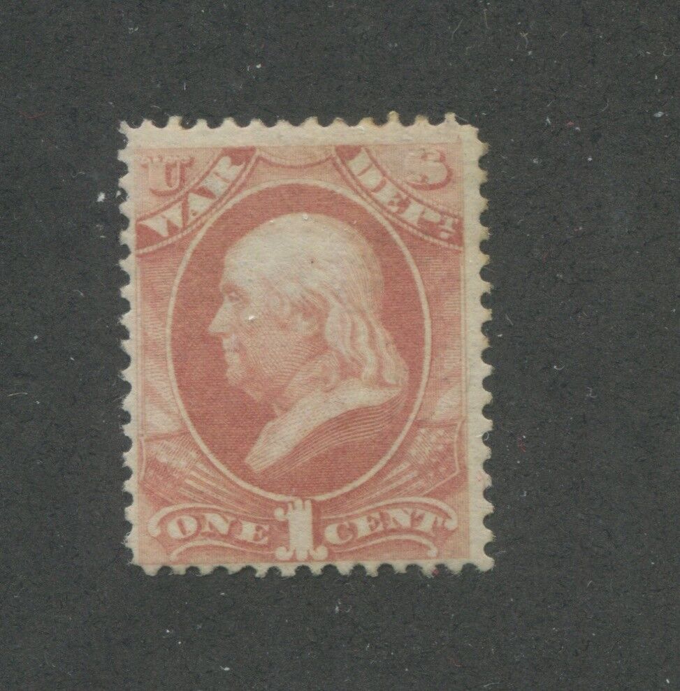 1873 United States War Department Stamp #O83 Fine Mint Hinged Disturbed ...