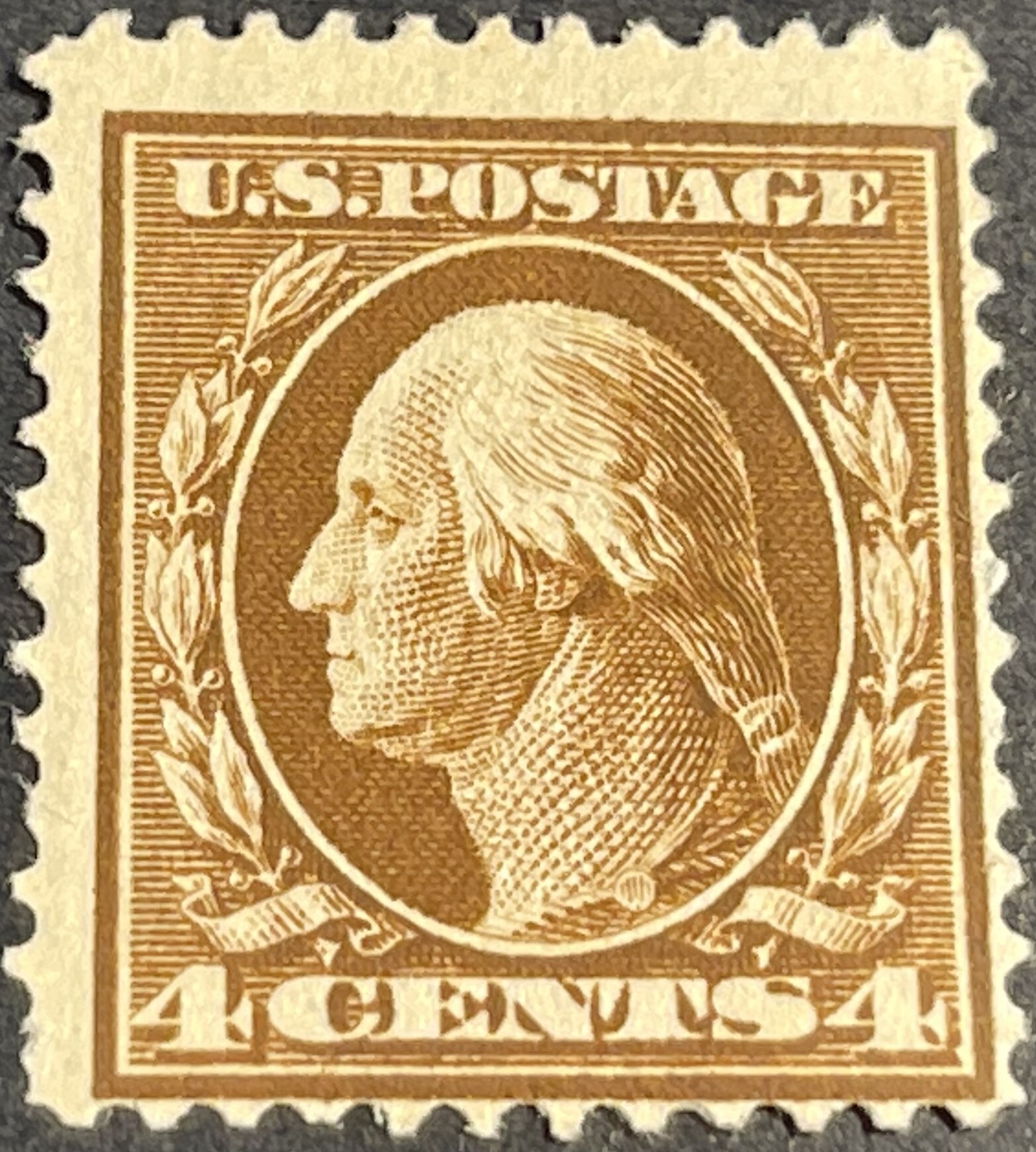 U.S.# 377-Mint/NO Gum--Single--Washington--Brown--1910 | United States ...