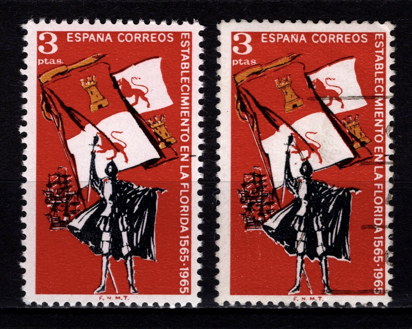 Spain 1965 400th Anniv. of Florida Settlement, 3p [Mint / Used ...