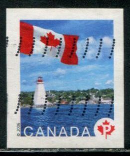 2192 Canada (51c) Flag over Lighthouse, used | Canada, General Issue ...