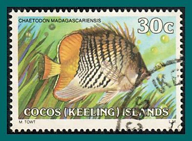 Cocos 1979 Fish 2, 30c used #43,SG43 | Australia & Oceania - Cocos ...