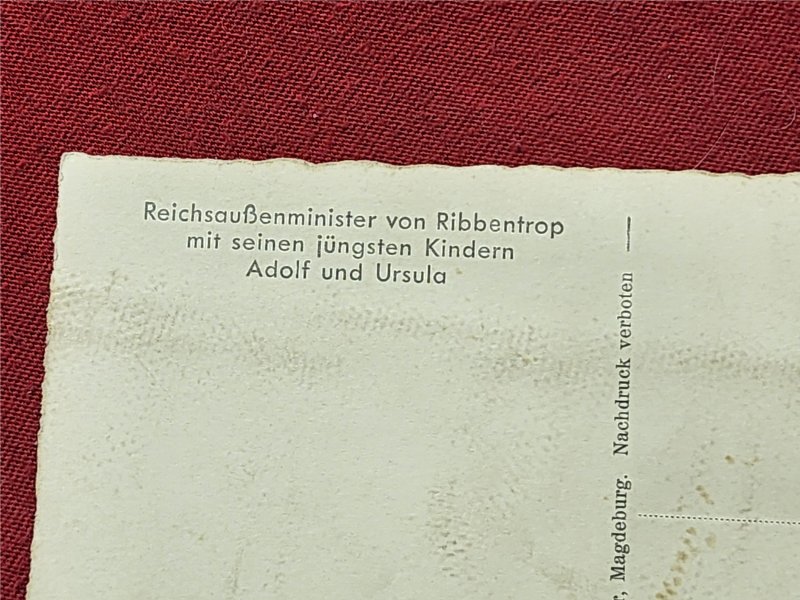 Nazi Germany Third Reich SS Propaganda postcard Von Ribbentrop WW2 WWII ...
