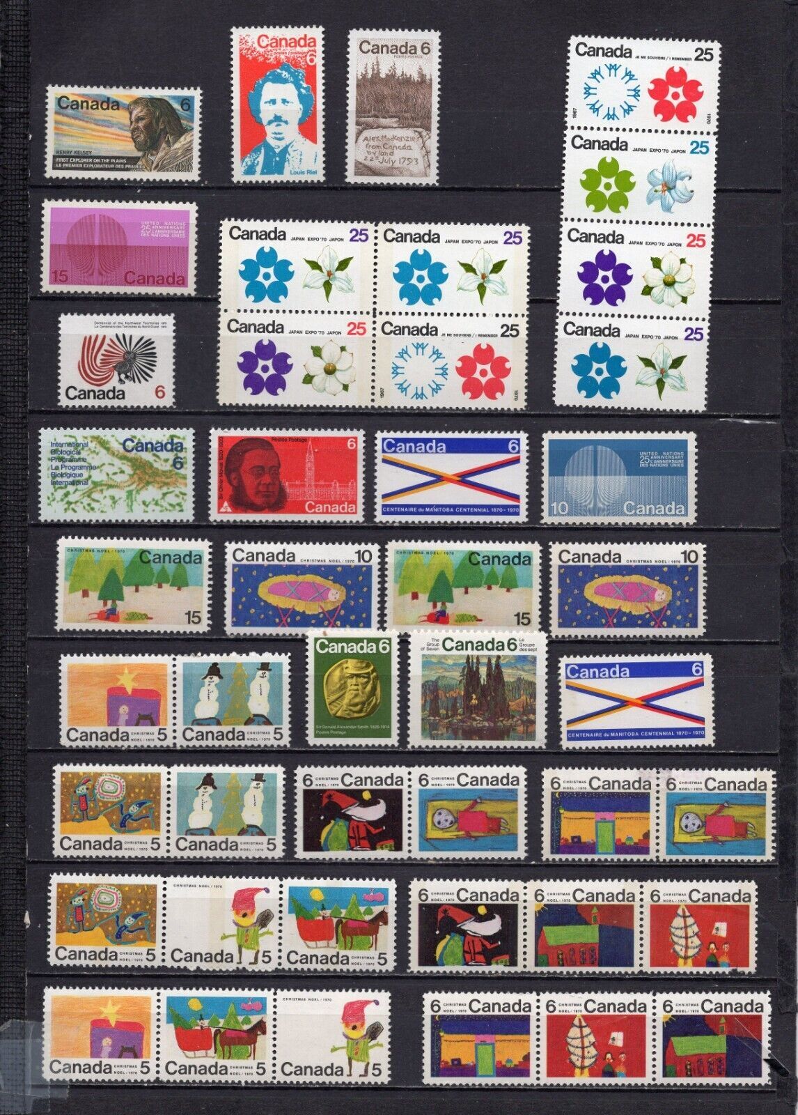 Canada 1970 SET of 44 Stamps MNH | Canada, Stamp / HipStamp