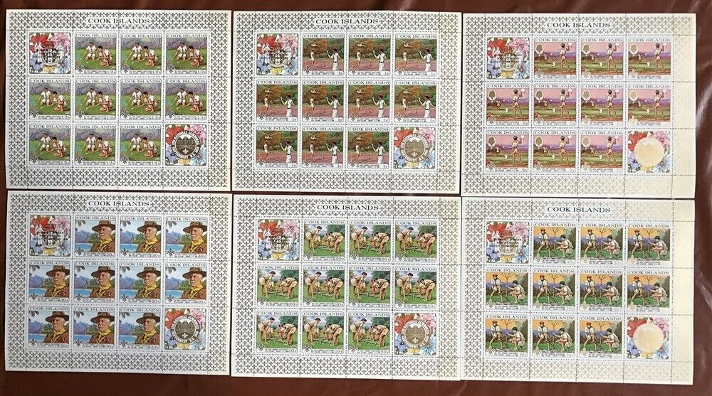 1969 Cook Islands Boy Scouts Jamboree sheetlets (6) | Australia ...