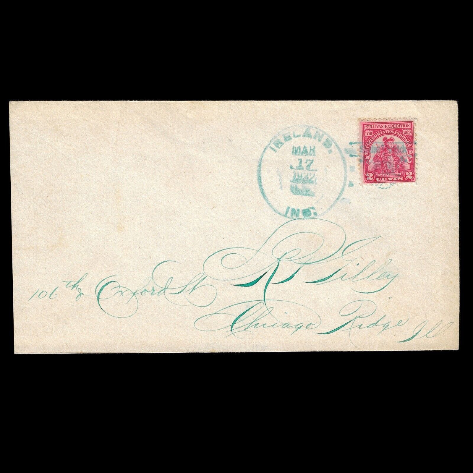 WCstamps: U.S. Loso #596 / “Shamrock” 20th Century Fancy Cancel On ...