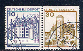 Germany Bund Scott # 1231 + 1234, used, se-tenant, SEt, W63 | Europe ...
