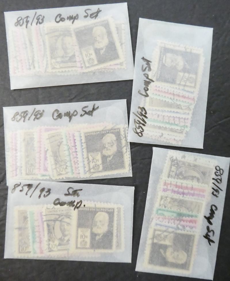 USA 1940 Scott #859-93. 8 Complete Very Fine, Used sets. | United ...