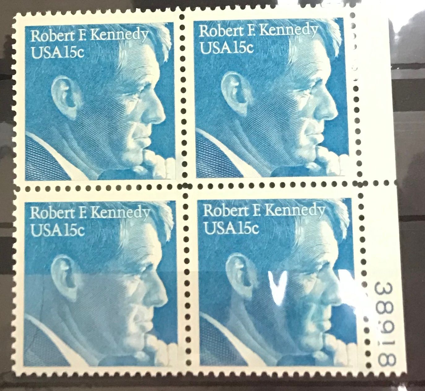 1979 USA Scott 1770 mint NH Plateblock Robert F Kennedy Lot 900 ...
