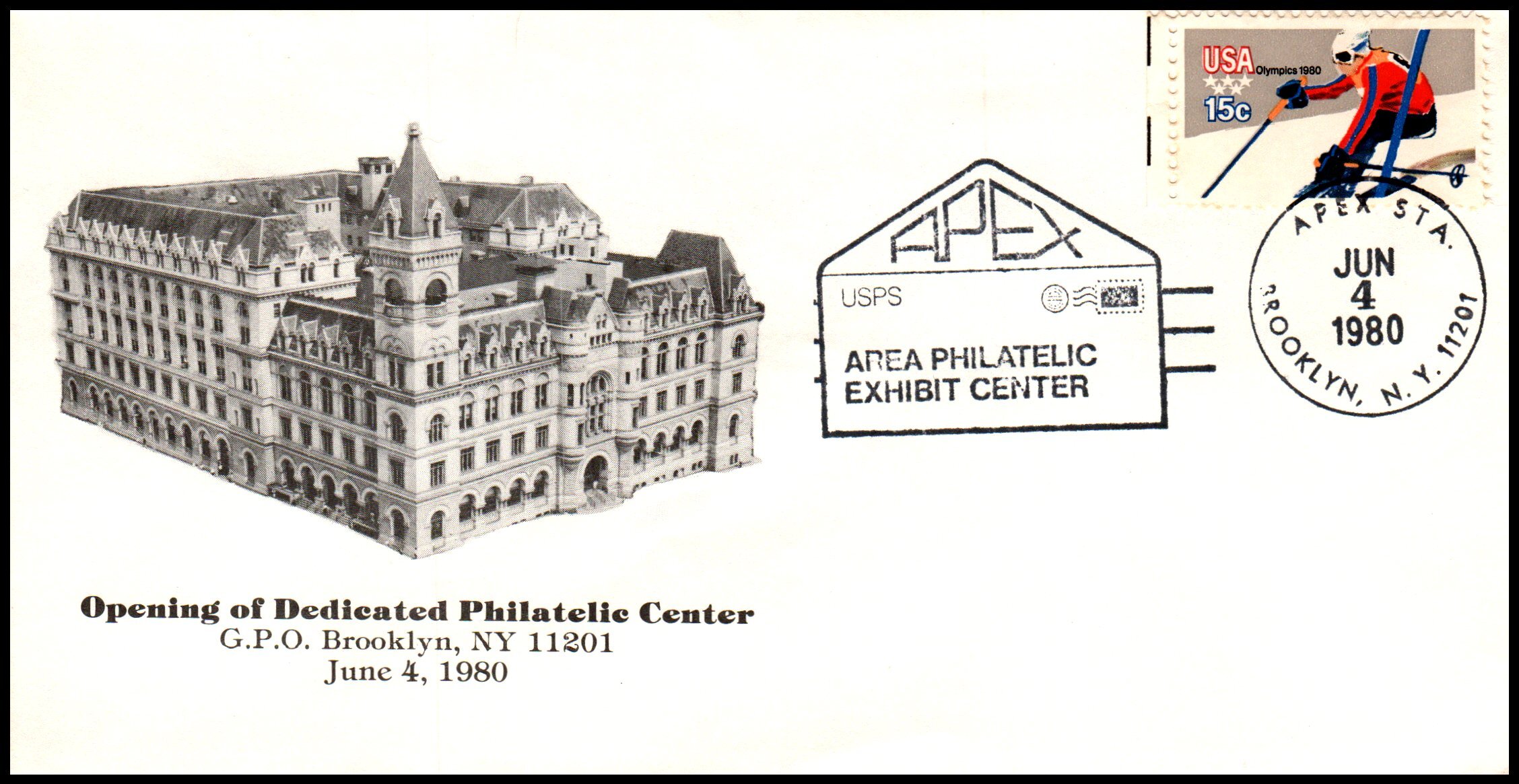 US Opening of Dedicated Philatelic Center,GPO Brooklyn,NY 1980 Cover ...
